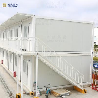 China Earthquake Resistant Soundproof Heat Insulated Prefabricated Container House Flat Pack Unit for sale