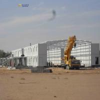 China Premium A1 Fire Rated Expandable Modular Flat Pack Container House with Double-glazed Aluminum Curtain Wall for sale