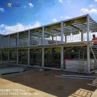 China Windproof Flat Pack Container House 5.8M 4T Prefabricated Homes Containers for sale