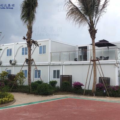China Insulated Pre Fab Container Homes Temporary Accommodation Prefabricated Containers for sale