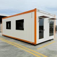 China Commercial Kiosk Fold Out Container Homes Shockproof Pre Fab Container Homes for sale