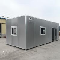 China Compact Fire Resistant Metal Fab Homes Camp Steel Shelter Building 8.28m for sale