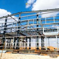 China Workshop Framework Heavy Steel Construction 5980mm SGS Quick Build Warehouse for sale