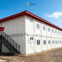 China Flat pack container house is an efficient modular house and container building for mining sites for sale