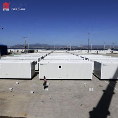China Lightweight  Space Saving Prefab Camp House 2.0KN/M2 Modular Camping Cabins for sale
