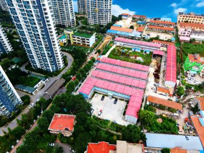 China 19.36M Prefabricated Steel Homes Shockproof Prefab Modular Homes Q235 Q195 for sale