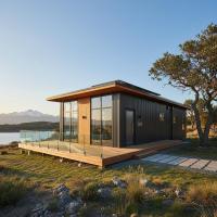 China Weather Resistant T Model Prefab House  Residential Living Steel Manufactured Homes for sale
