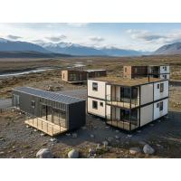 China 20ft 40Ft Prefab Camp Houses 19.44m  22.68m Prefabricated Modular Homes for sale
