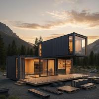 China Luxury Container House Prefab System With Rapid Onsite Installation for sale