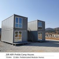 China 20ft 40Ft Prefab Camp Houses 19.44m  22.68m Prefabricated Modular Homes for sale