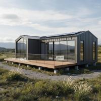 China Weather Resistant T Model Prefab House  Residential Living Steel Manufactured Homes for sale
