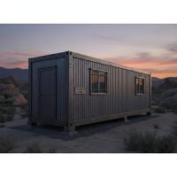 China Compact Fire Resistant Metal Fab Homes Camp Steel Shelter Building 8.28m for sale
