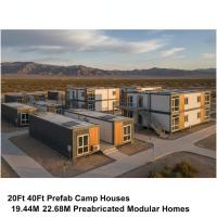 China 20ft 40Ft Prefab Camp Houses 19.44m  22.68m Prefabricated Modular Homes for sale