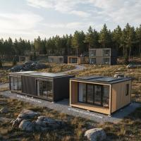 China 20ft 40Ft Prefab Camp Houses 19.44m  22.68m Prefabricated Modular Homes for sale