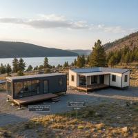 China 20ft 40Ft Prefab Camp Houses 19.44m  22.68m Prefabricated Modular Homes for sale