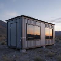 China Compact Fire Resistant Metal Fab Homes Camp Steel Shelter Building 8.28m for sale
