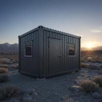 China Compact Fire Resistant Metal Fab Homes Camp Steel Shelter Building 8.28m for sale