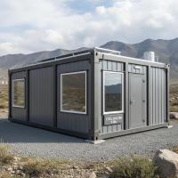 China Compact Fire Resistant Metal Fab Homes Camp Steel Shelter Building 8.28m for sale