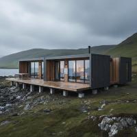 China Weather Resistant T Model Prefab House  Residential Living Steel Manufactured Homes for sale