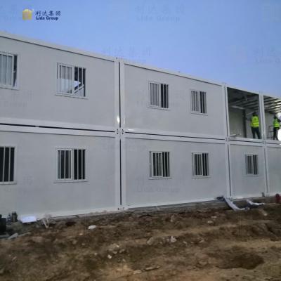 China Low Cost Earthquake Resistant Heat Insulated Portable Container House with 75mm Sandwich Panel for Remote Sites for sale