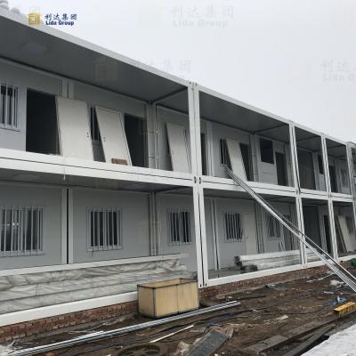 China Detachable Flat Pack Multi Story Container Office Building Bolt Assembly Light Steel Frame 3 Floor Prefab Complex for sale