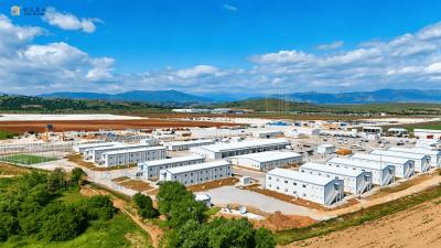 China Durable Prefabricated Steel Structure Warehouse Fast Assembly Anti-Corrosion For Industrial Constructions for sale