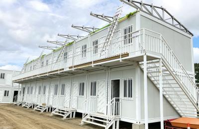 China Wind Proof Sound Isolated Expandable Modular Flat Pack Container House for Border Patrol Service for sale