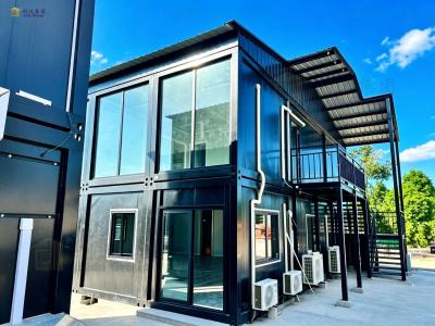 China 6000x3000x2800mm Mobile Container House with A1 Fire Rated and Double-glazed Aluminum Curtain Wall for sale