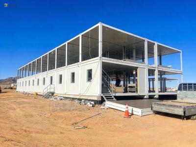 China Expandable Modular Container House with A1 Fire Rated Walls and Double-glazed Aluminum Curtain Wall for sale