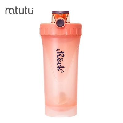 China 700ml PC PP Sports Plastic Water Bottles With Stirring Ball for sale
