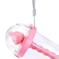 China Non slip 500ml Plastic Water Bottle With Straw for sale