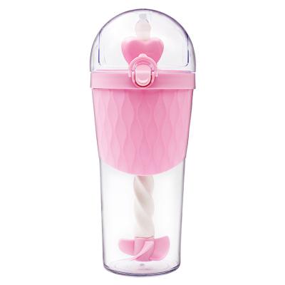 China 500ml Silica Gel Sleeve Stirring Water Bottle for sale