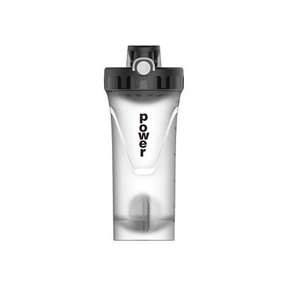 China Sports 650ml Shaker Water Bottle With Blending Ball for sale