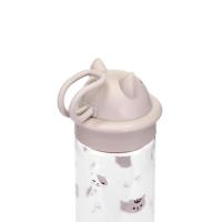 China Beige 500ml Capacity Plastic Cartoon Bottle For Young People for sale
