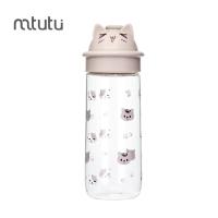 China Beige 500ml Capacity Plastic Cartoon Bottle For Young People for sale