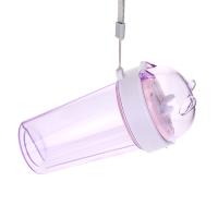 China No Water Leakage 400ml Plastic Straw Water Bottle for sale