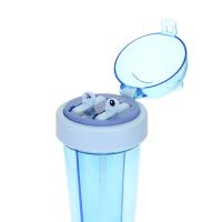 China 400ml Silicone Rubber Sealing 220g Plastic Straw Water Bottle for sale