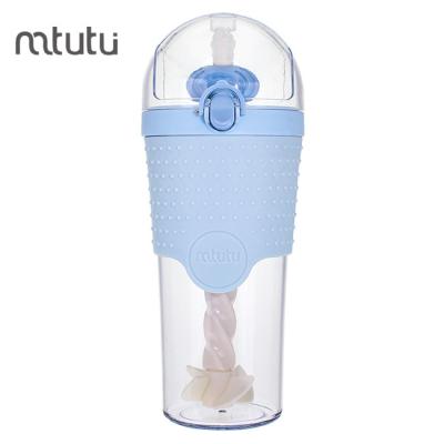 China OEM Ladies Stirring Plastic Reusable Water Bottles for sale