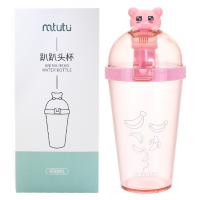 China 450ml AS PP Cartoon Reusable Water Bottle For Children for sale