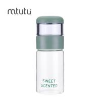 China Mtutu 250ml 210g Personalized Glass Water Bottle for sale