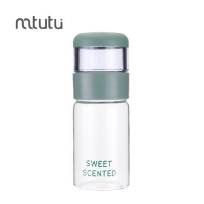 China Mtutu 250ml 210g Personalized Glass Water Bottle for sale