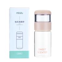 China OEM ODM Service Personalized Glass Water Bottle / Yellow Color for sale