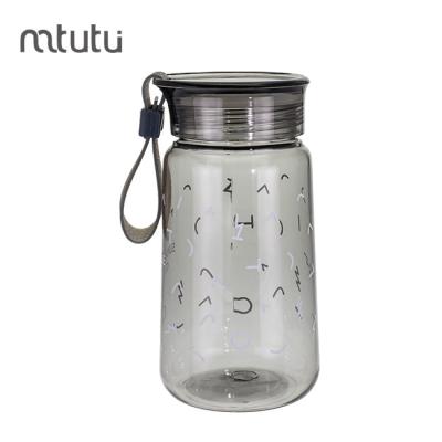 China Transparent Food Grade PC 15.2oz Portable Water Bottles for sale