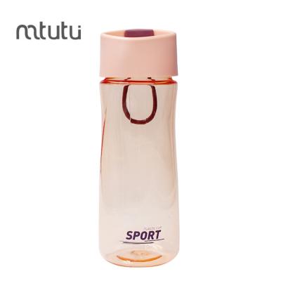 China Silicon Handle OEM 0.45L Portable Plastic Drink Bottles for sale