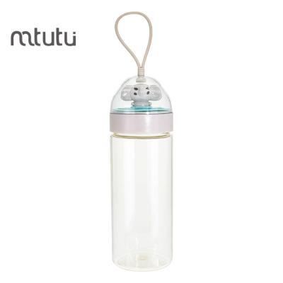 China ABS PP PC 400ml Cartoon Leak Proof Kids Water Bottle for sale