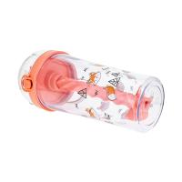 China 500ml 220g Plastic Straw Water Bottle With Stirring Function for sale