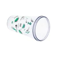 China Green AS Lid 500ml Plastic Drink Bottle With Straw for sale