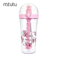 China Mtutu 220g 500ml Straw Lid Water Bottle For Kids for sale