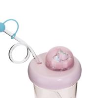 China Healthy Kids 0.39L Plastic Water Bottle With Straw for sale