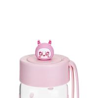 China 250ml High Borosilicate Personalized Glass Water Bottle for sale